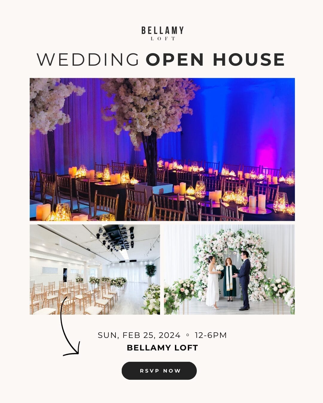 Wedding Open House at Bellamy Loft in Toronto (2024) • BELLAMY LOFT